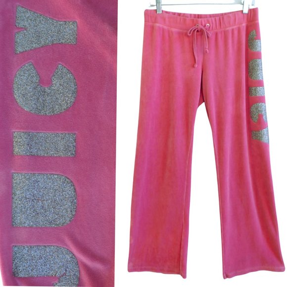 Juicy Couture | Pants & Jumpsuits | 3x32 Juicy Couture Vintage Pink Velour Track Pants Plush ...